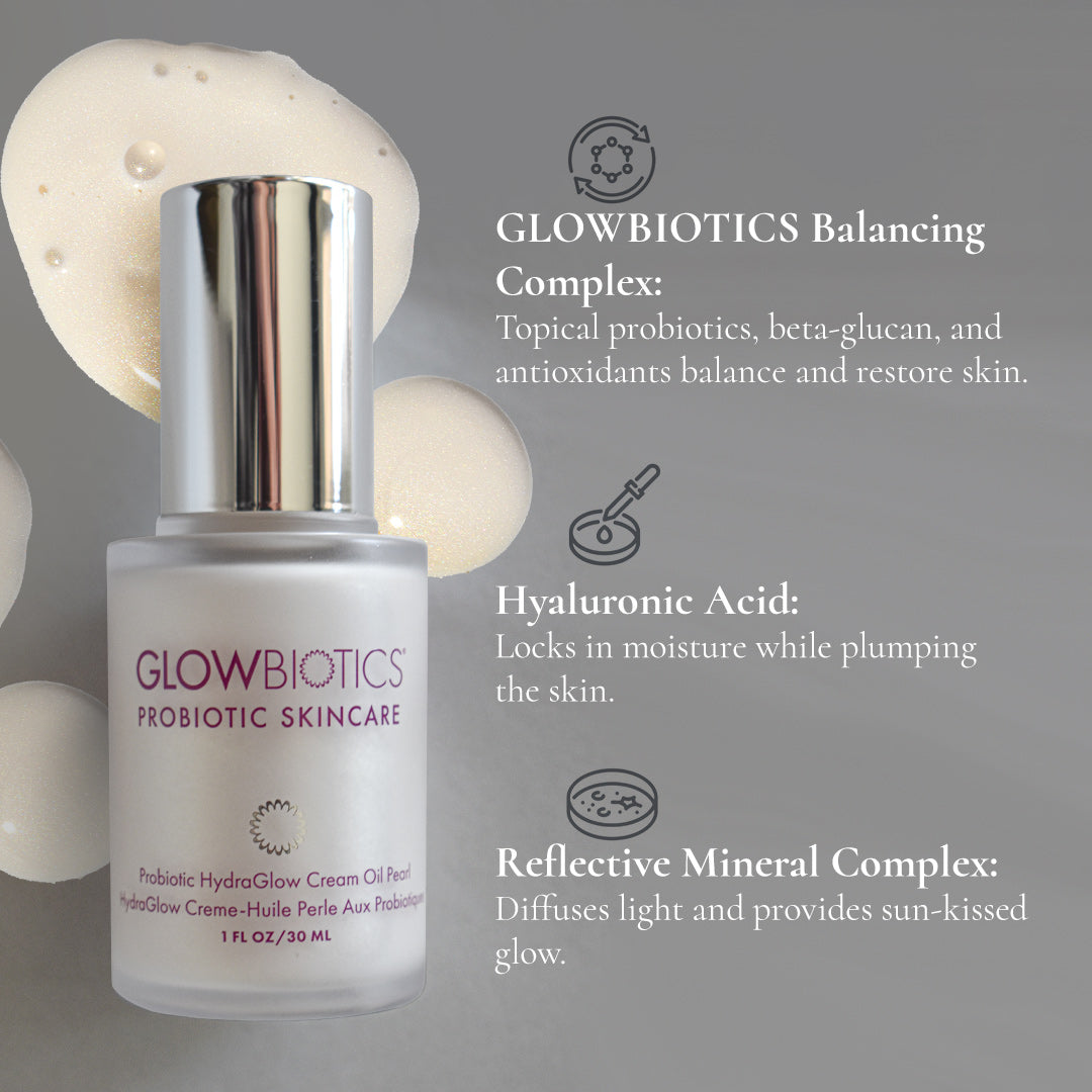 Glowbiotics Probiotic HydraGlow Cream Oil Pearl | Hydrate & Illuminate ...