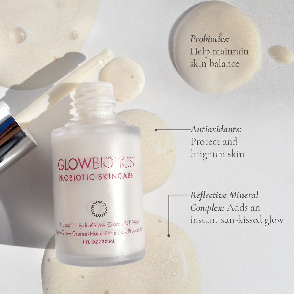 Glowbiotics Probiotic HydraGlow Cream Oil Pearl | Hydrate & Illuminate ...